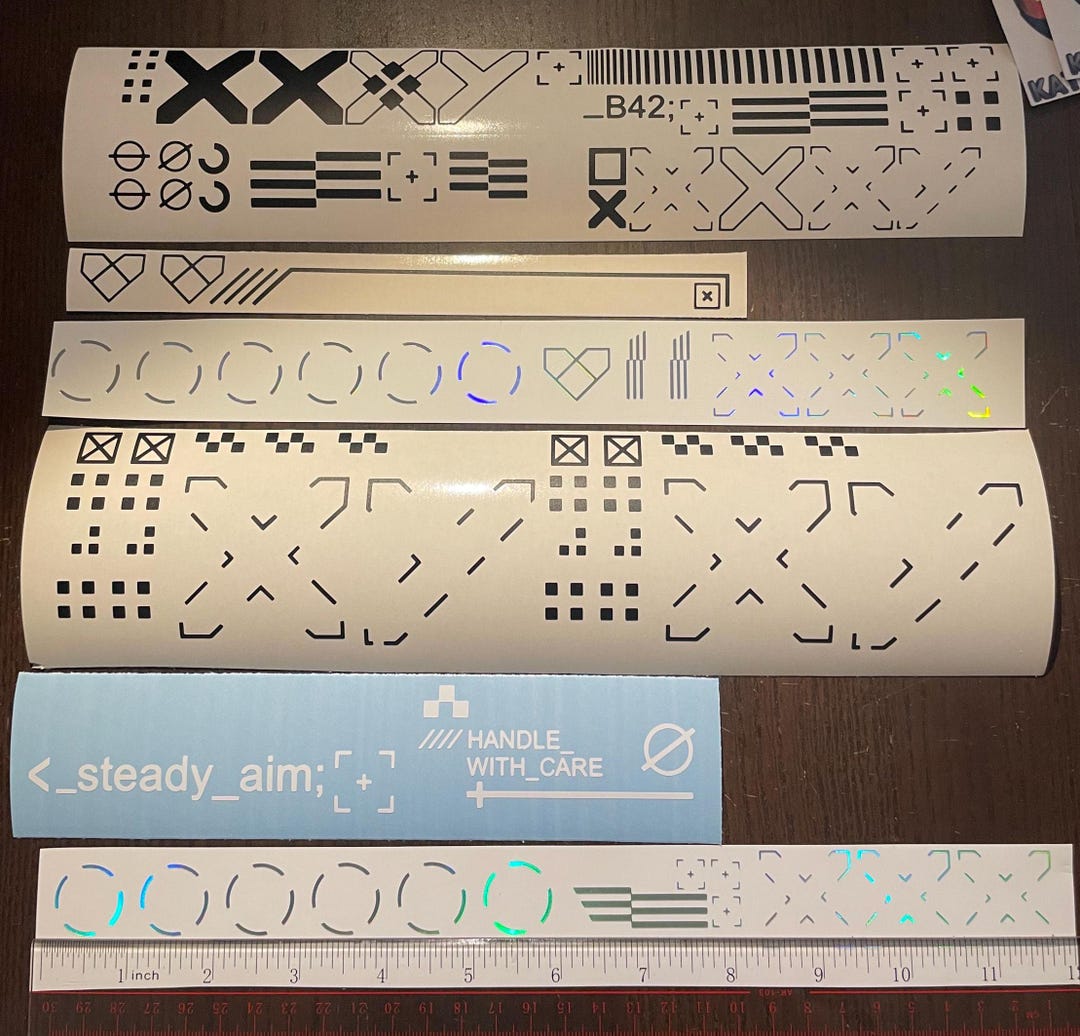 Custom Printstream Decal Pack (true Size) Holographic Sticker Vinyl ...