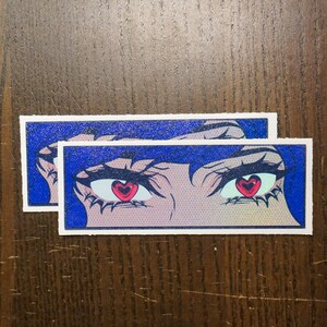 2 PACK Loving Eyes HOLO Vinyl Decal Csgo CS2 Gaming Anime Eyes Sticker ...