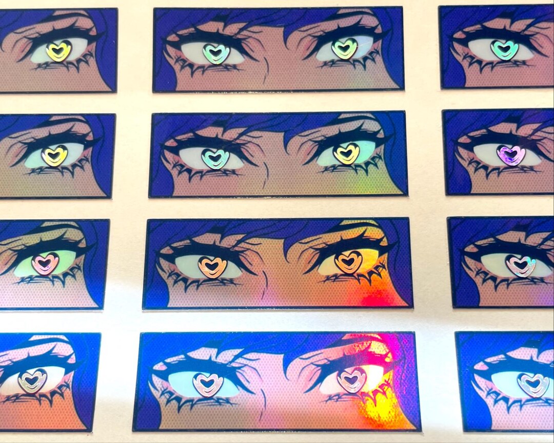 MINI Pack Loving Eyes HOLO CS2 Sticker Vinyl Decal Holographic Sticker ...