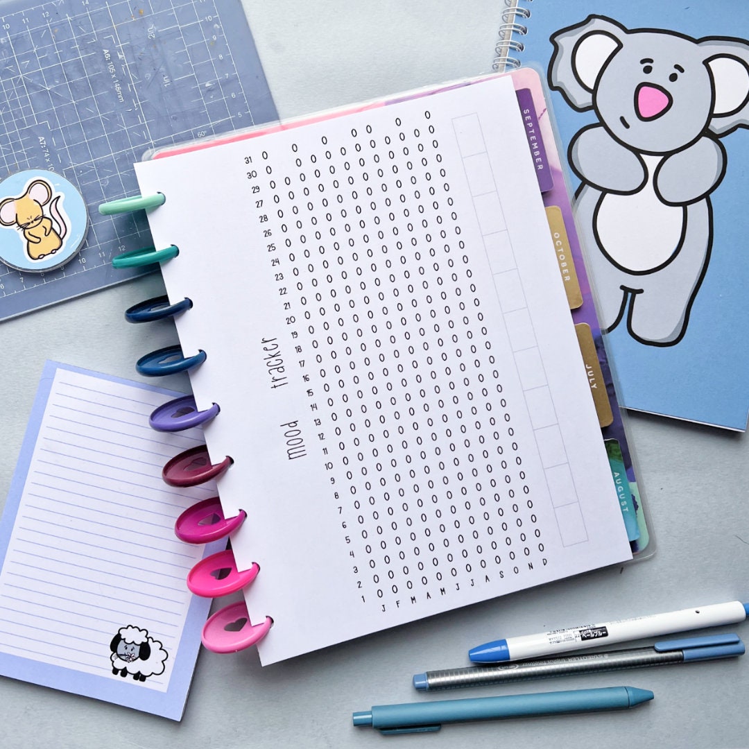 365 Day Tracker, Year in Pixels, Mood Tracker, Mental Wellbeing Tracker ...