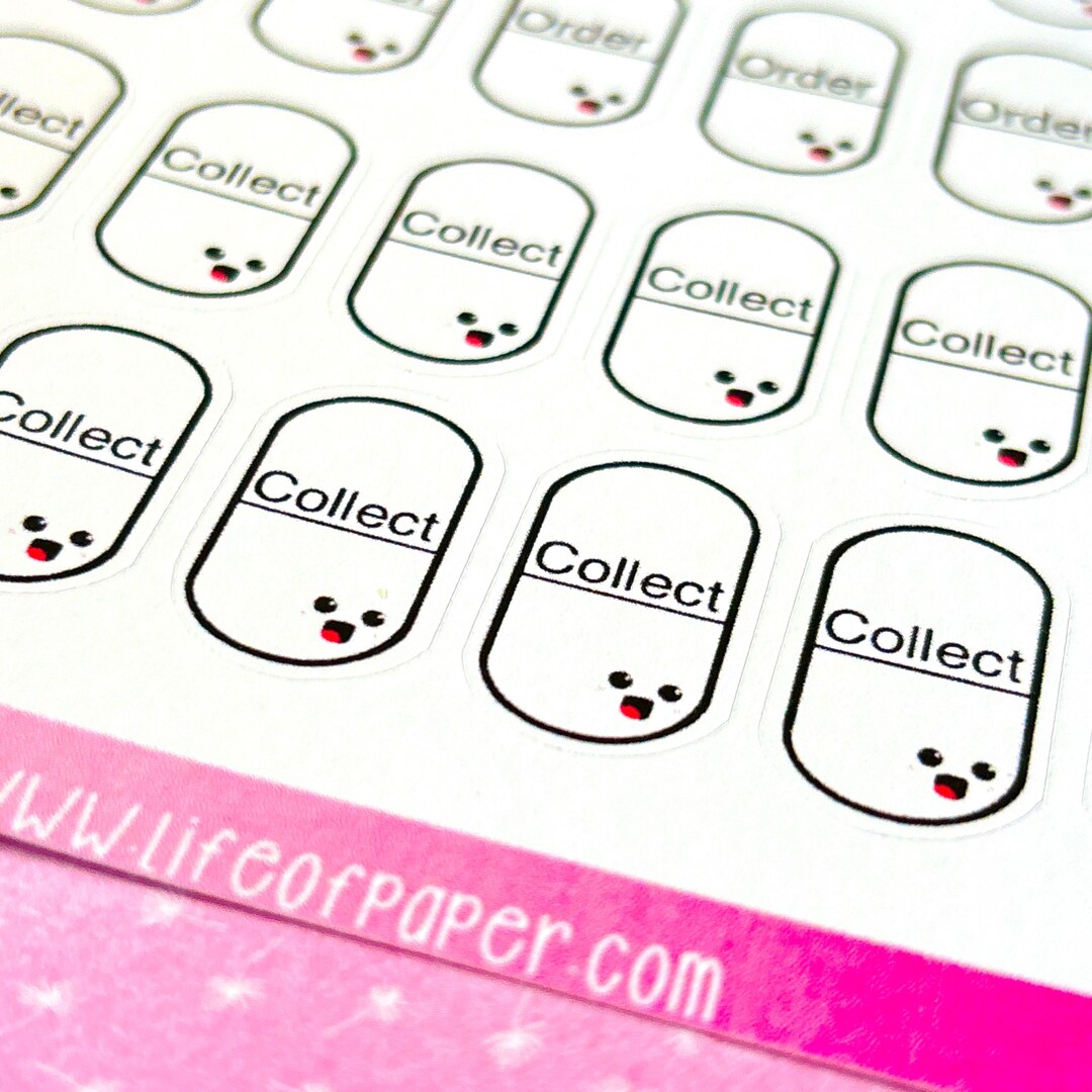 Medication Stickers, Order Prescription, Collect Prescription, Planning ...