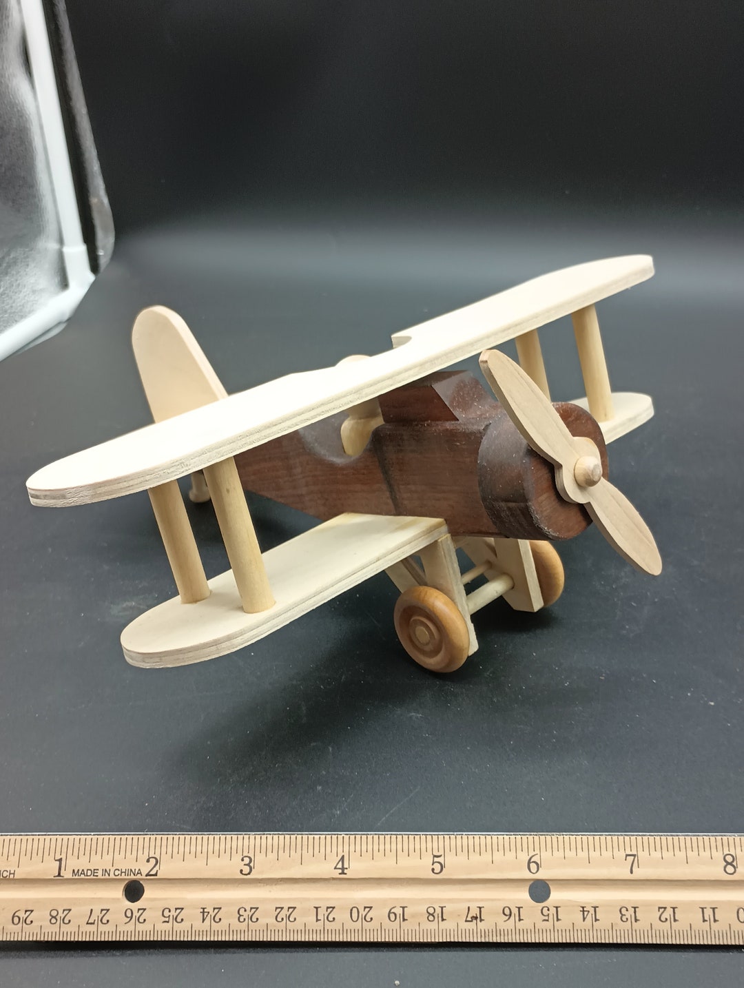 Wooden Toy Biplane - Etsy