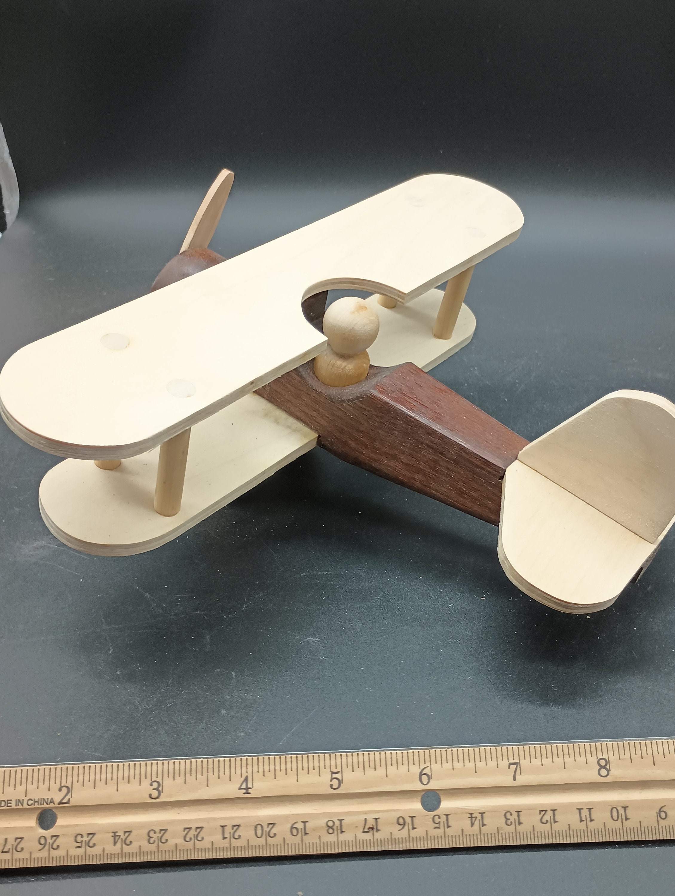 Wooden Toy Biplane - Etsy