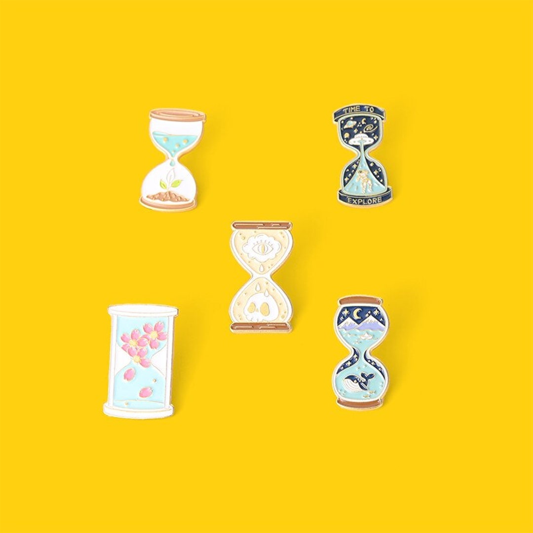 Fantasy Hourglass Pin Magical Fairy Tale Enamel Pin Set - Etsy