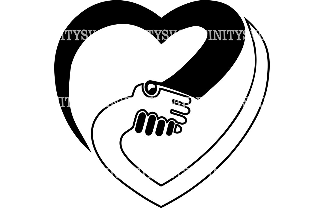 Handshake Friendship SVG, Hands SVG, Heart SVG, Hands Clipart, Hands ...