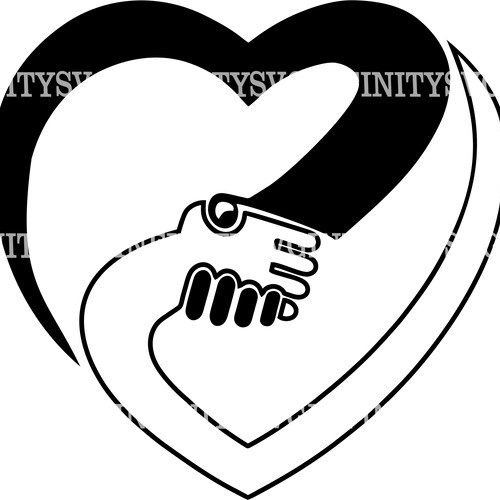 Handshake Friendship SVG Hands SVG Heart SVG Hands Clipart - Etsy