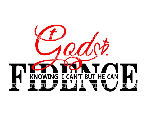 God Fidence SVG Godfidence SVG Faith Clipart SVG Religious - Etsy