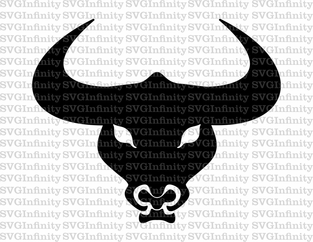 Bull Head SVG, Animals Svg, Bull Silhouette Svg, Bull Clipart Svg, Svg ...