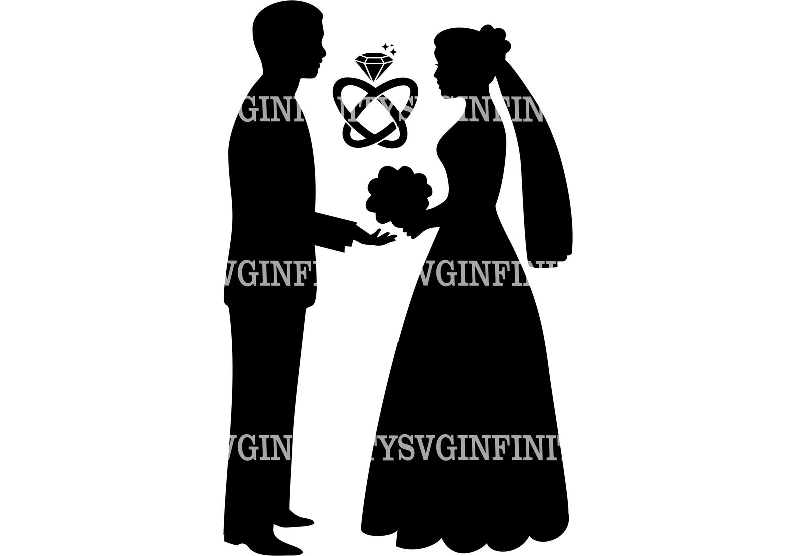 Bride and Groom SVG Wedding SVG Marriage SVG Bride and - Etsy Australia