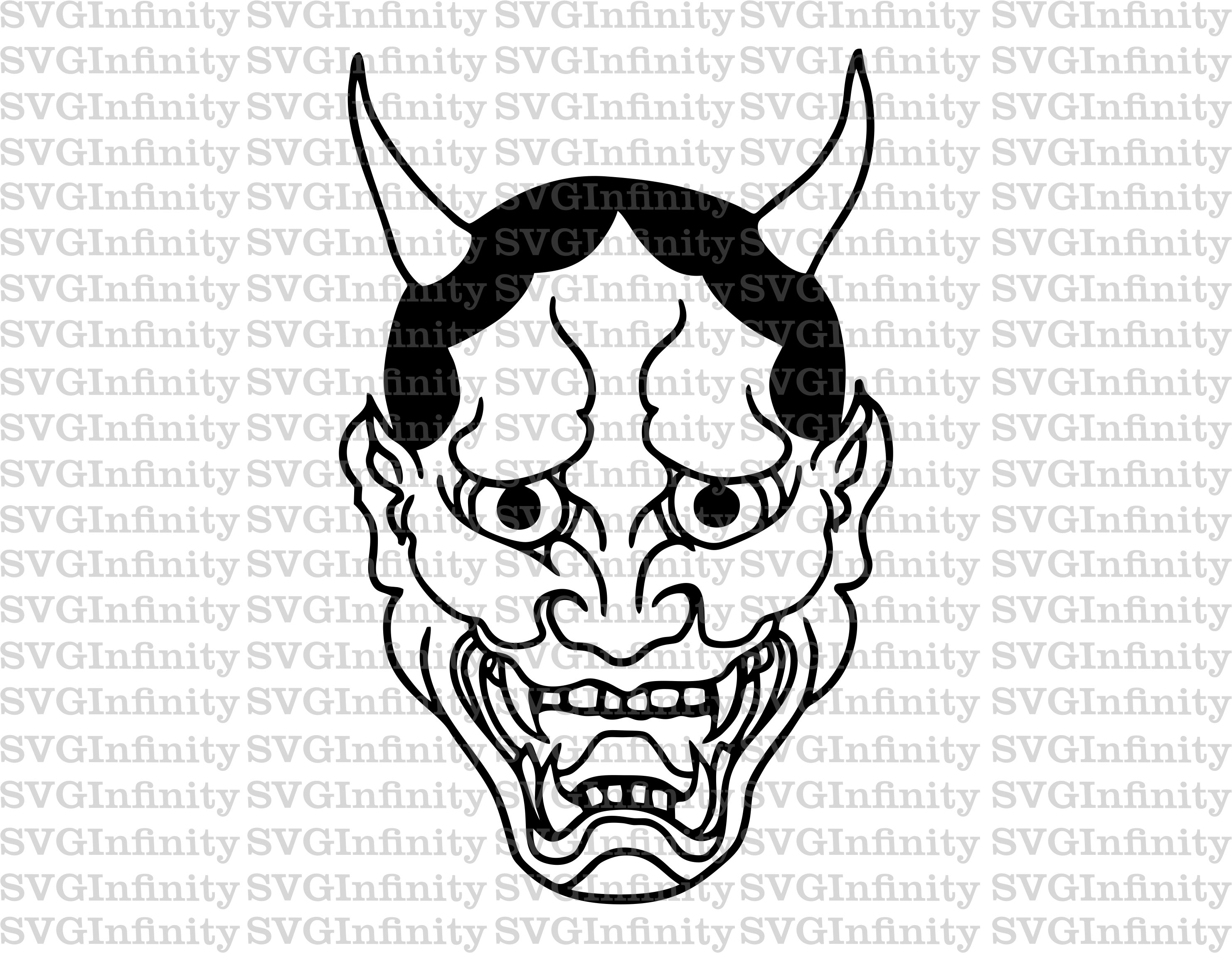 Teufel mit Hörnern SVG, Satan SVG, Dämon SVG, Lucifer svg, Heck svg ...