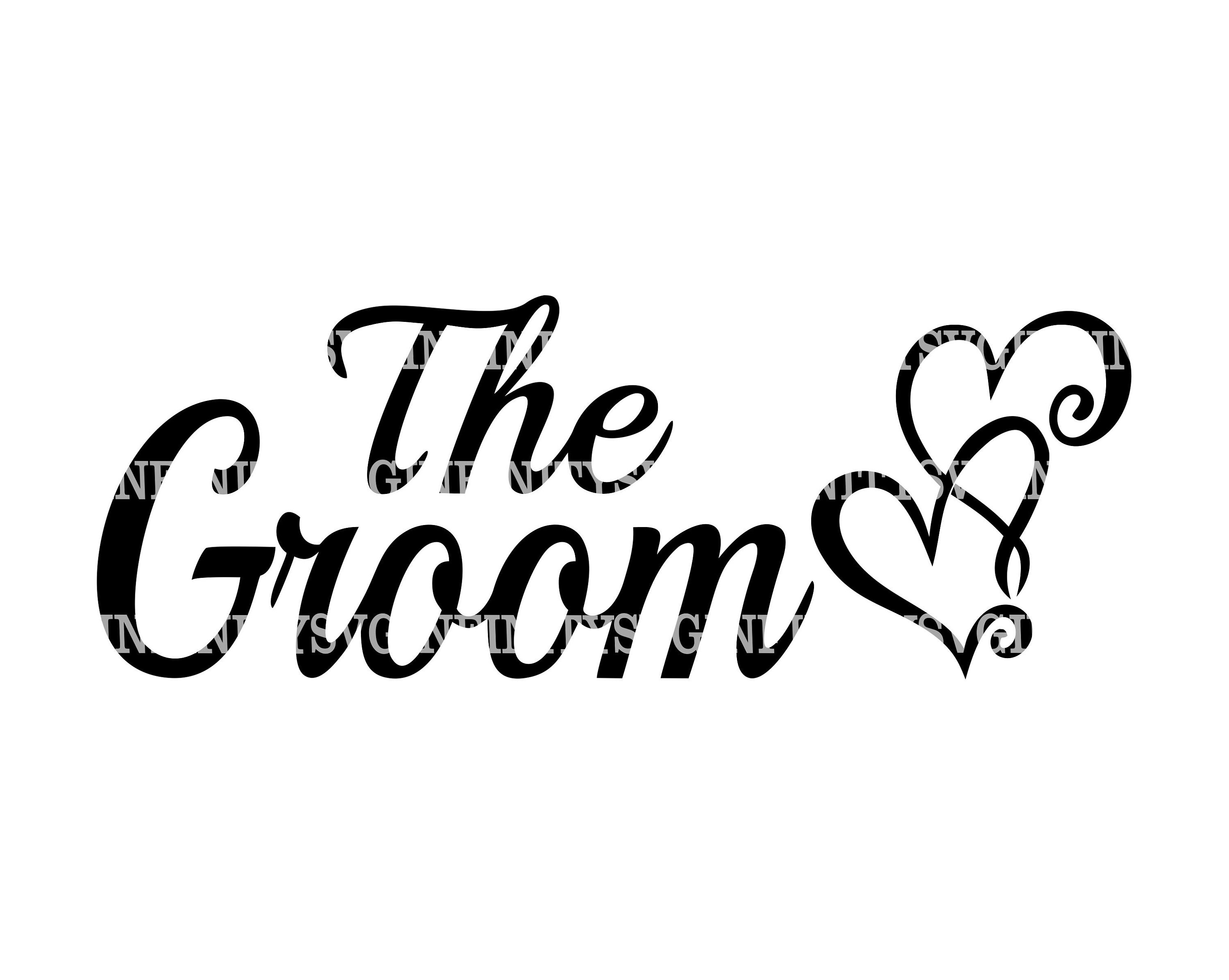 Bride and Groom SVG Bride SVG Groom SVG Wedding Marriage - Etsy