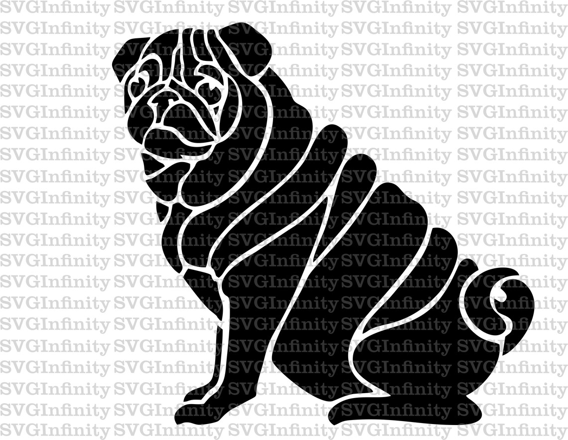 Pug SVG Funny Pug SVG Charming Pug SVG Cute Pug Svg Pug - Etsy Israel