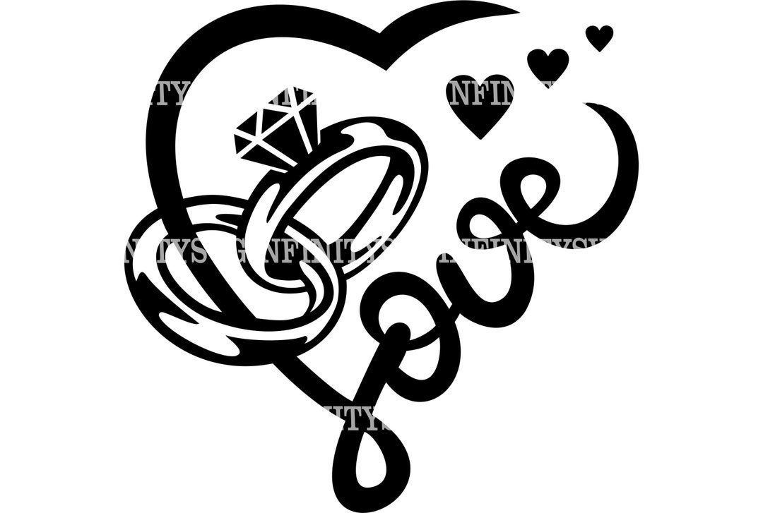 Wedding Rings SVG, Love SVG, Wedding SVG, Just Married Svg, Marriage ...