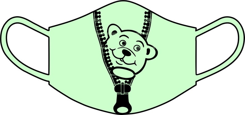 Teddy Bear Zipper SVG, Teddy Bear Clipart, Teddy Bear Cricut, Favorite ...