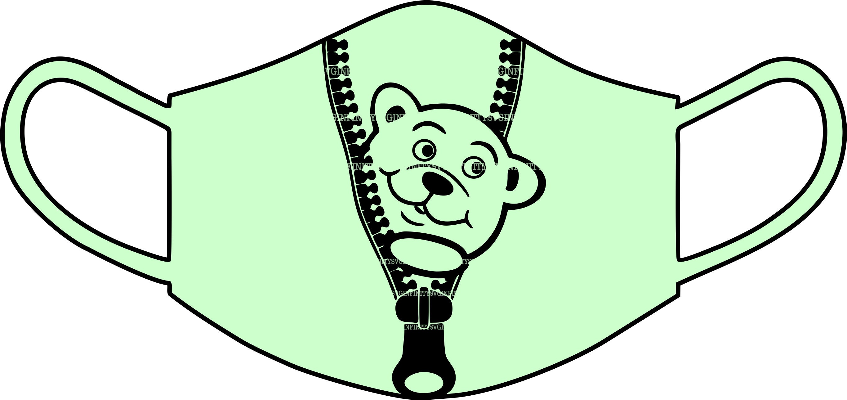 Teddy Bear Zipper SVG Teddy Bear Clipart Teddy Bear Cricut - Etsy Australia