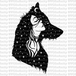 Wolf Girl SVG, Wolf Woman SVG, Just a Girl Who Loves Wolves Svg, Wolf ...