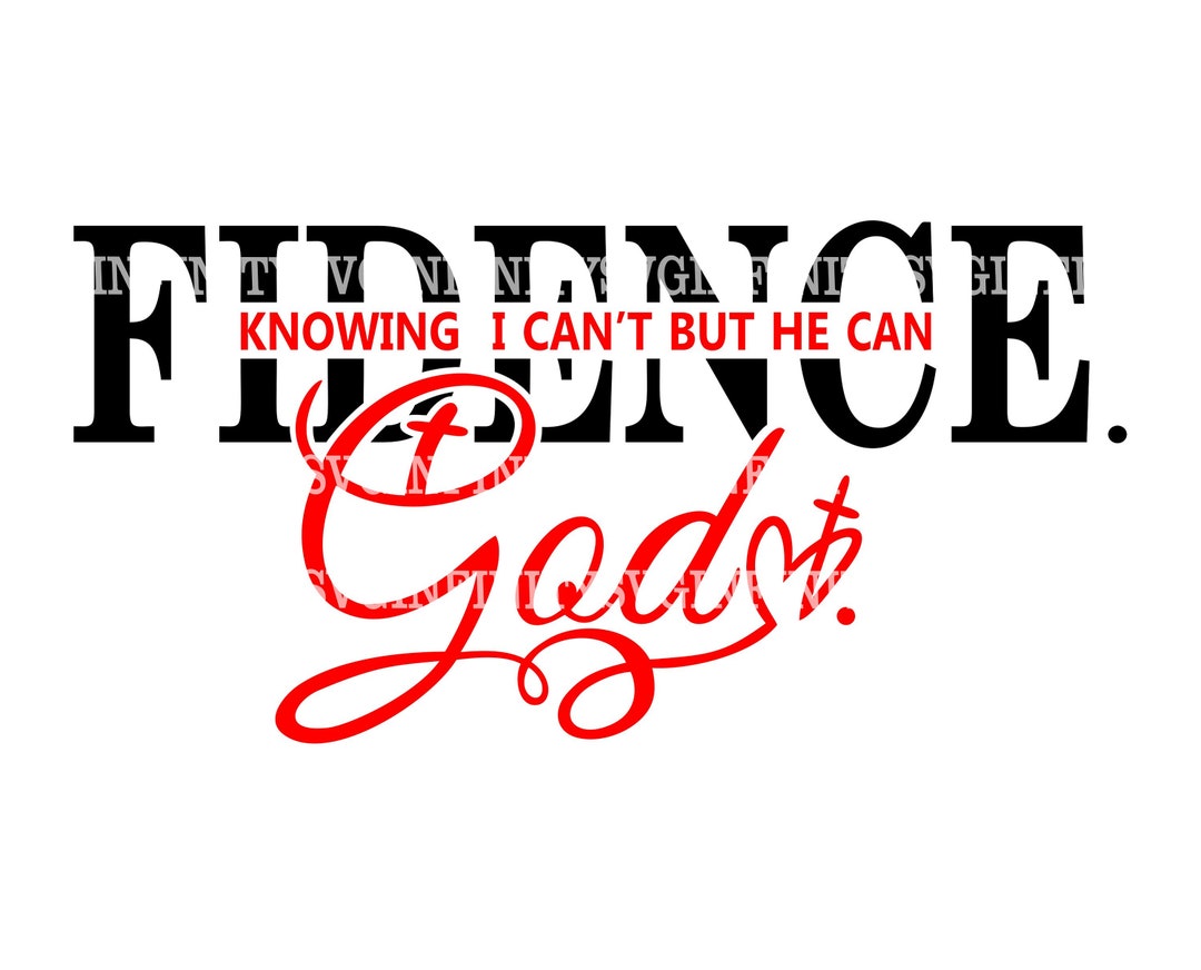 God Fidence SVG, Godfidence SVG, Faith Clipart SVG, Christian Svg ...