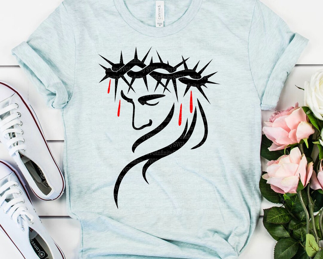 Jesus Face SVG, Bible SVG, Christian SVG, Faith, Religious ...