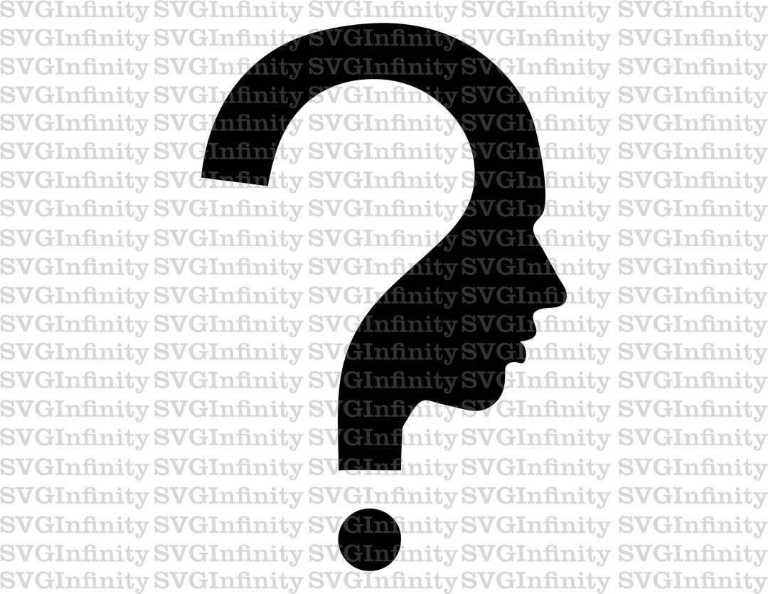 Question Mark SVG, Thinking Man SVG, Curiosity SVG, Curious Person ...
