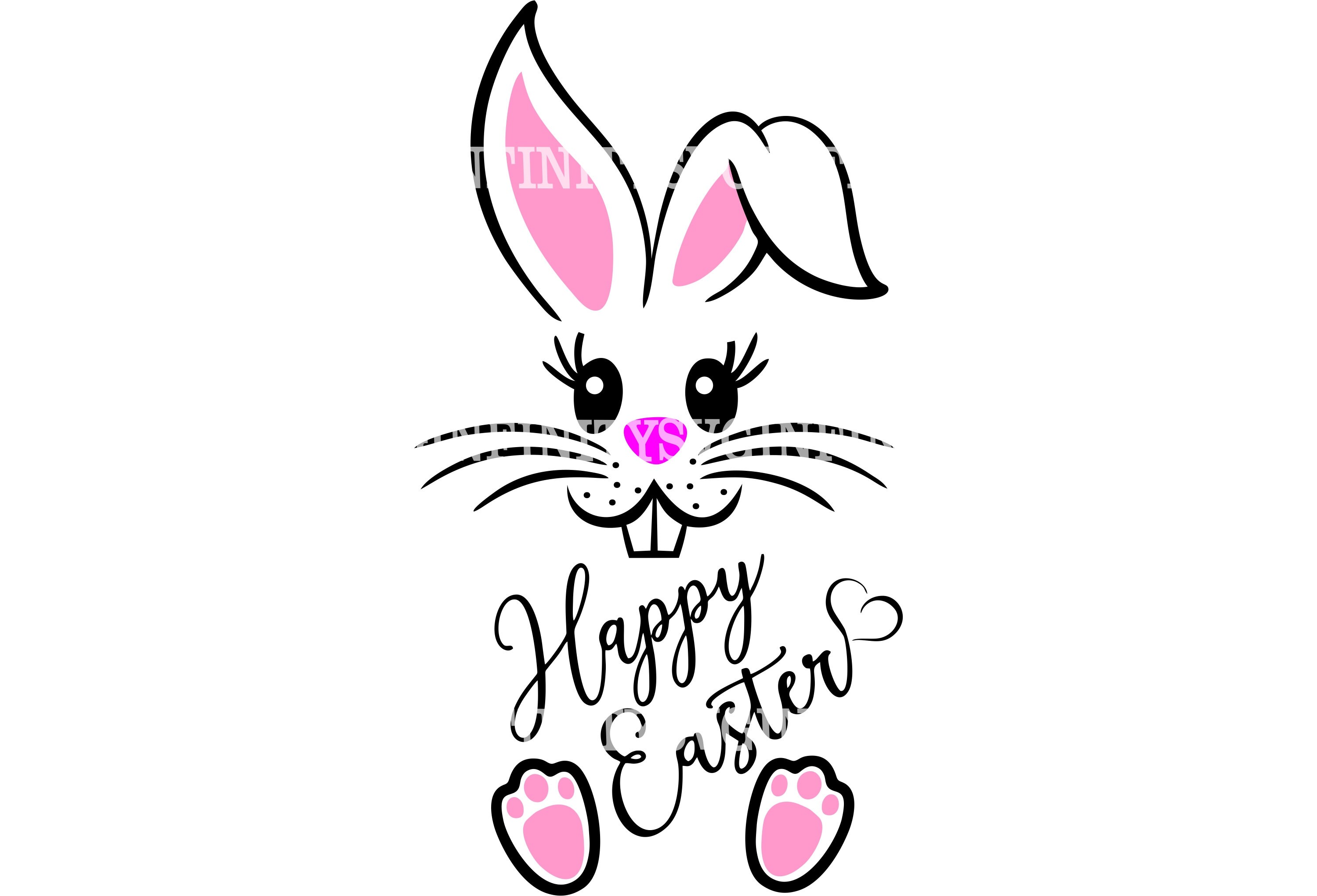 Happy Easter SVG Easter Bunny SVG Easter Rabbit SVG Happy - Etsy