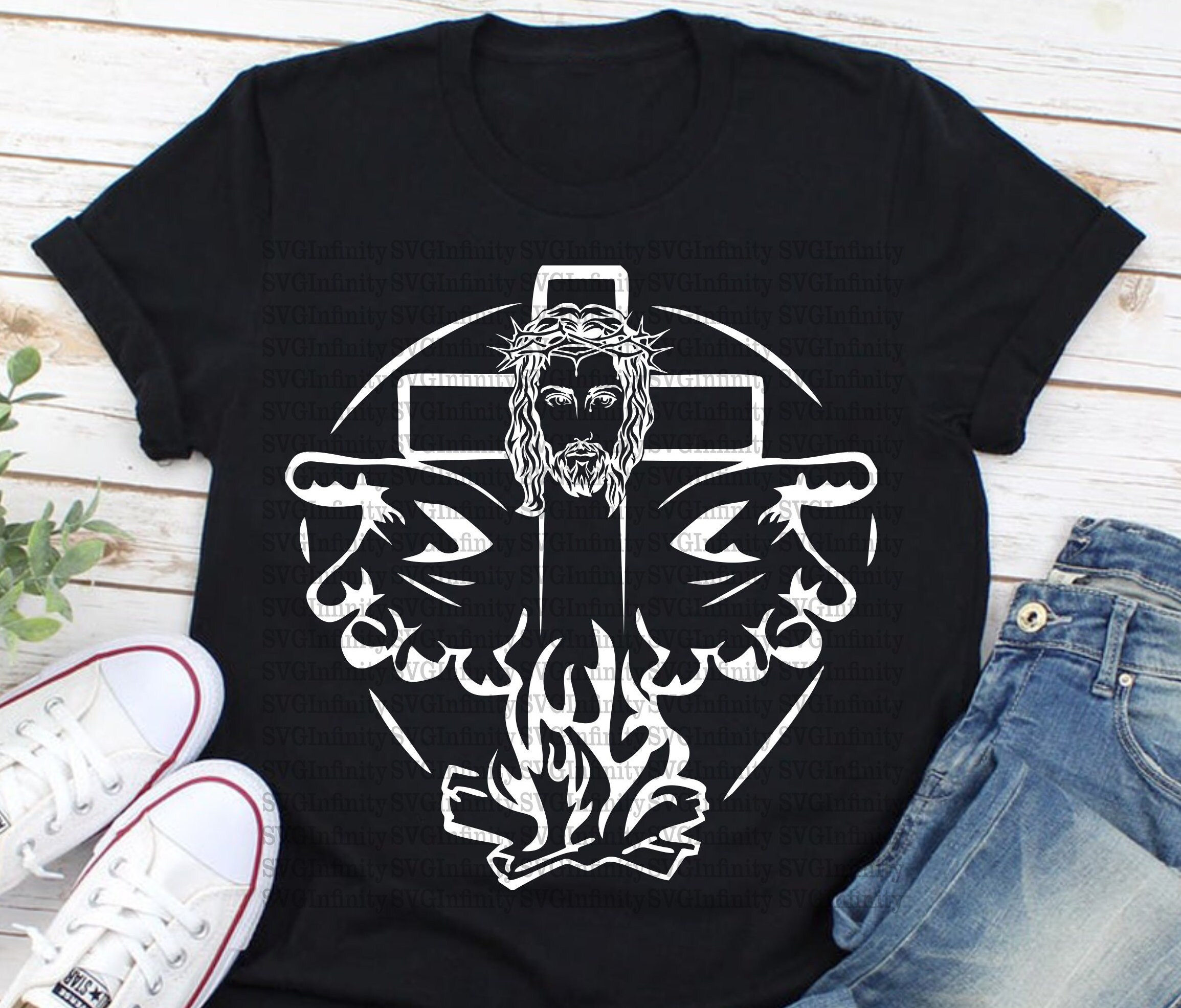 Jesus Cross SVG Bible SVG Christian Cross SVG Faith | Etsy