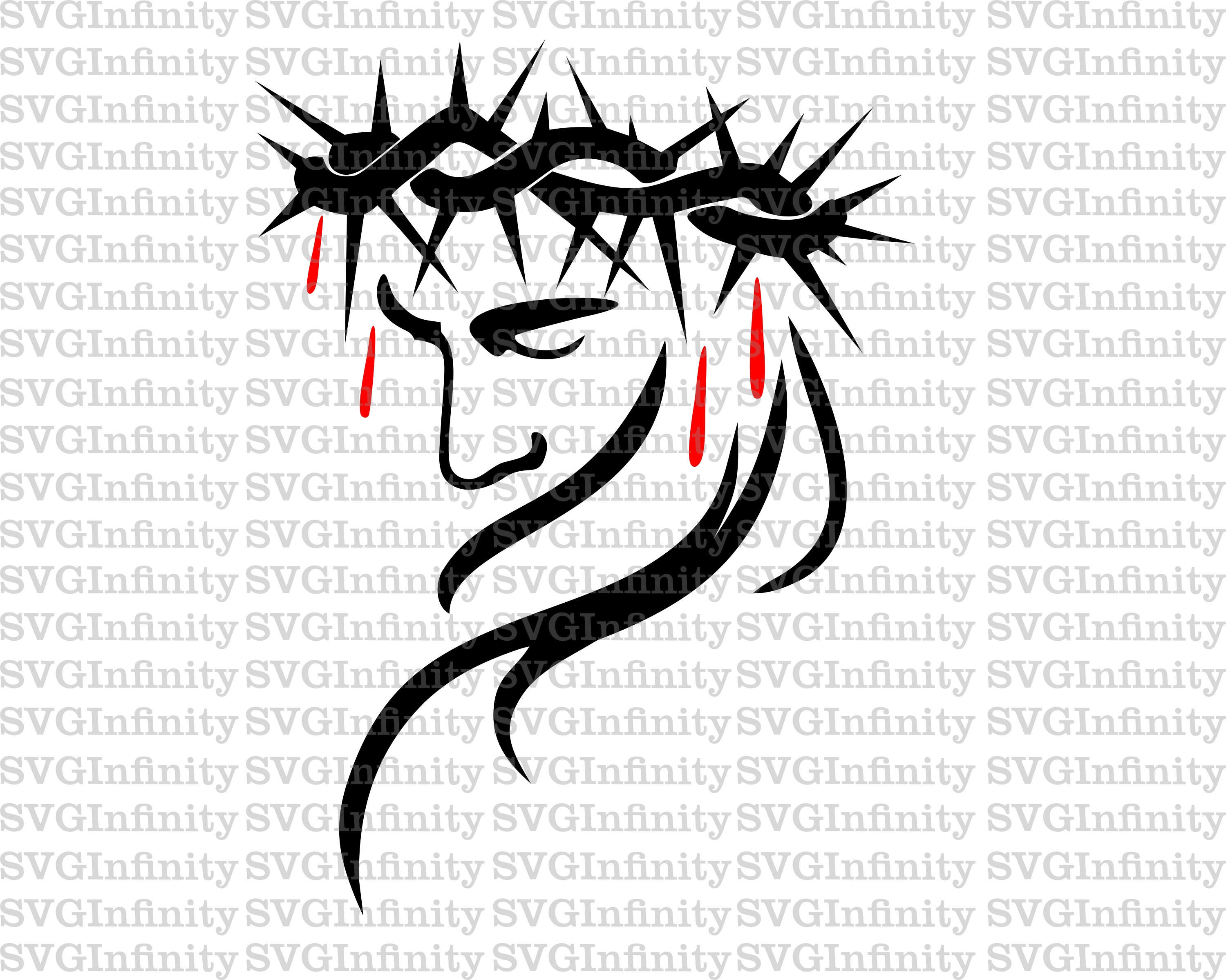 Jésus Face SVG, Bible SVG, Christian SVG, Foi, Religieux, Inspirational ...
