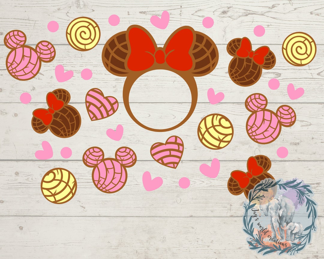 Concha Minnie Ready to Use 24oz Cup Wrap / Trending/conchas/waterproof ...