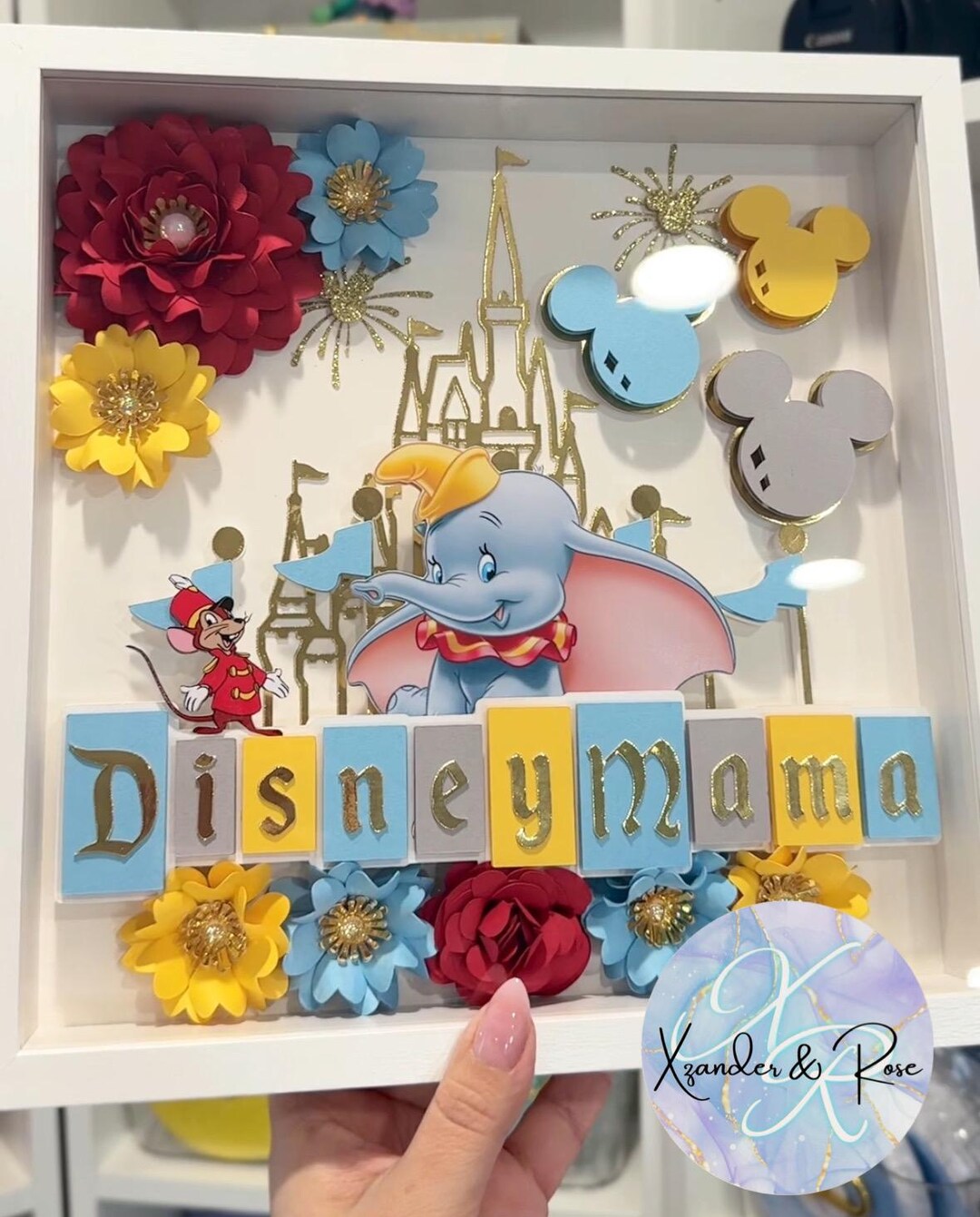 Dumbo Inspired Disneymama Shadow Box, Home Decor - Etsy