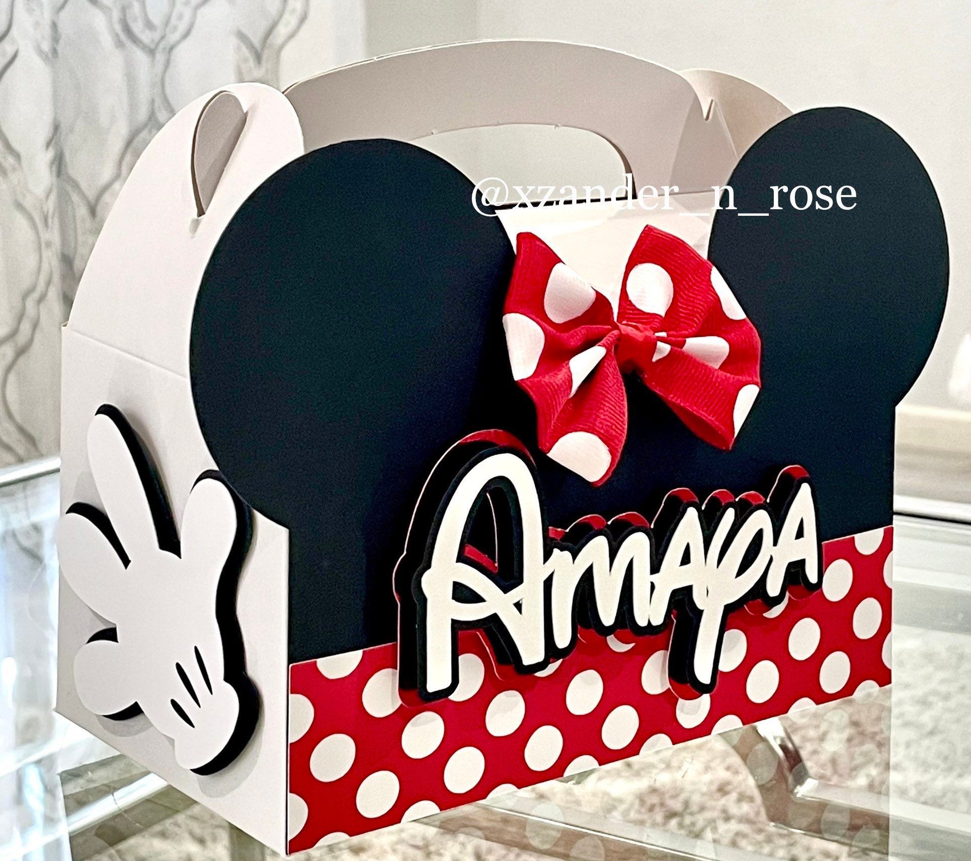 Mickey Mouse &or Minnie Mouse Gable Boxes Candy Boxes - Etsy