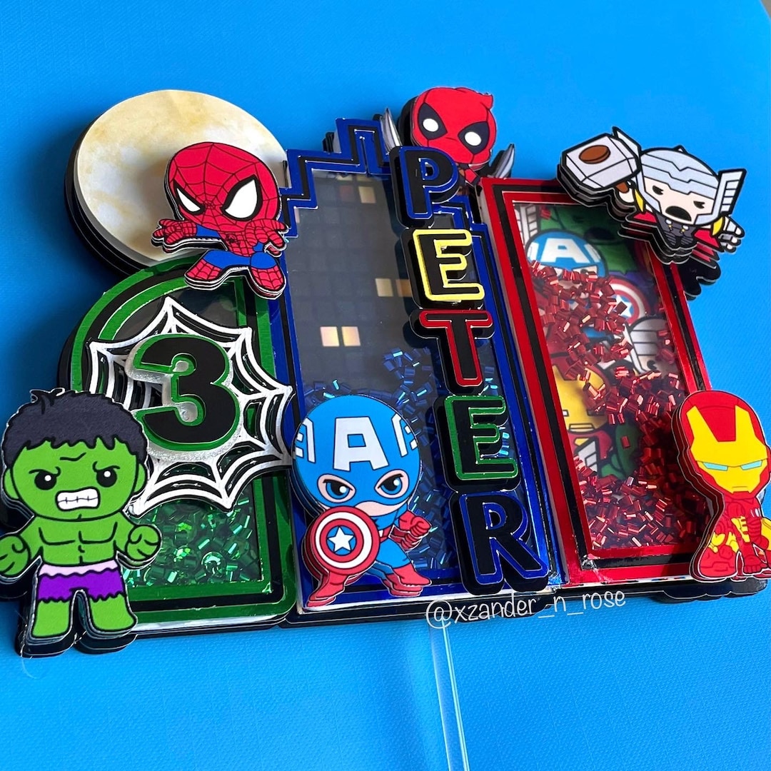 Avengers Cake Topper, Avengers Shaker Topper, Baby Avengers - Etsy