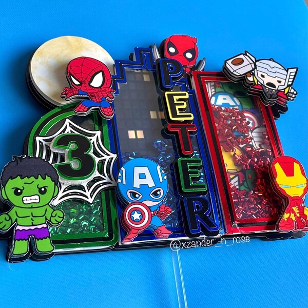 Avengers Cake Topper - Etsy