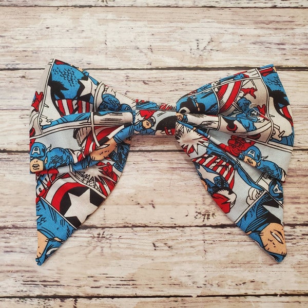 Captain America Bow - Etsy