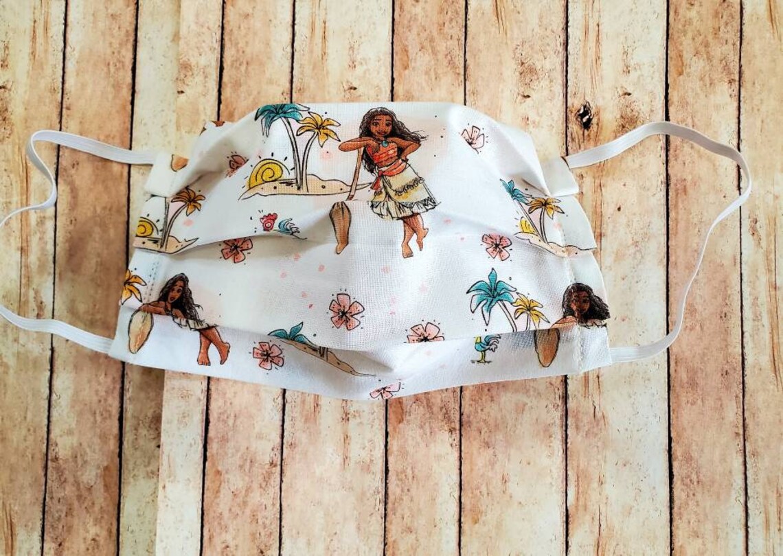 Disney Moana Face Mask Moana Mask Disney Mask Adult Mask | Etsy