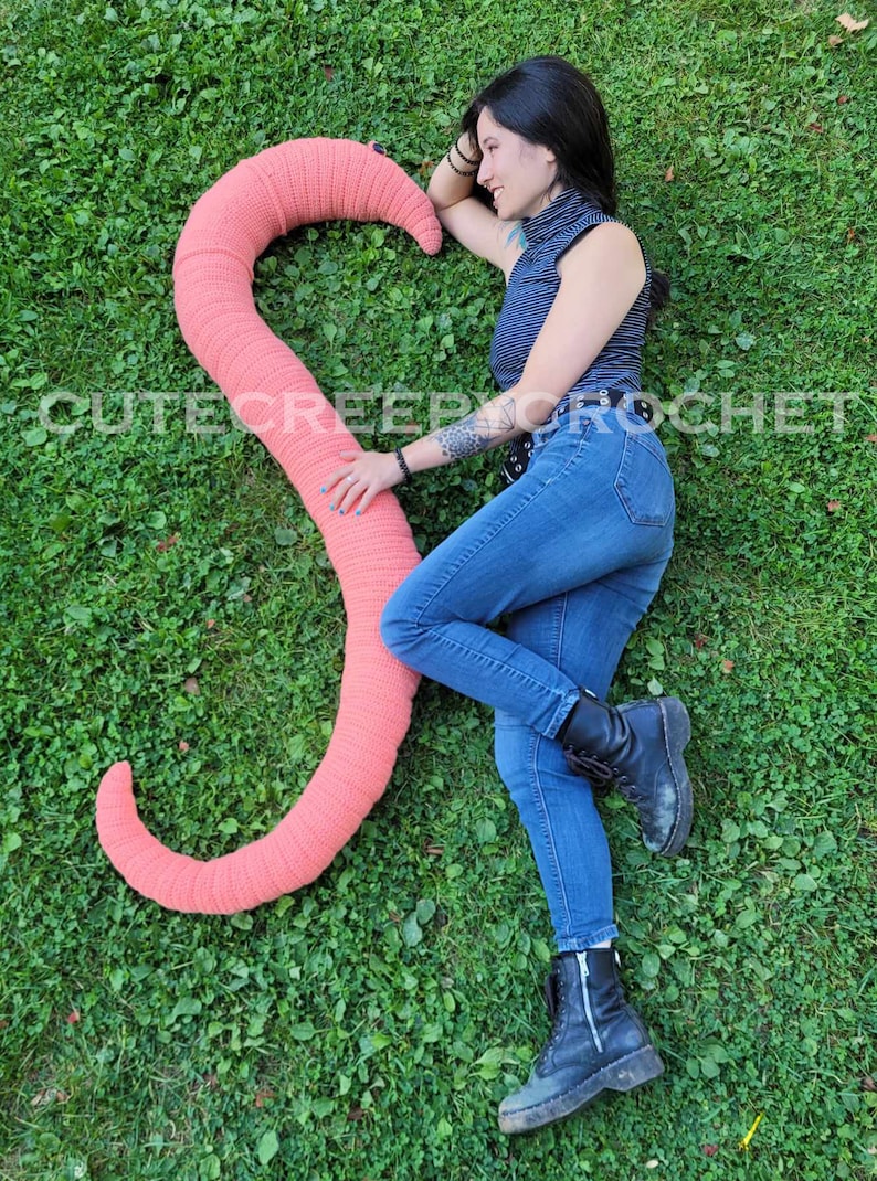 Crochet Pattern, Worm Crochet Pattern, Crochet Plushie Pattern, Crochet ...