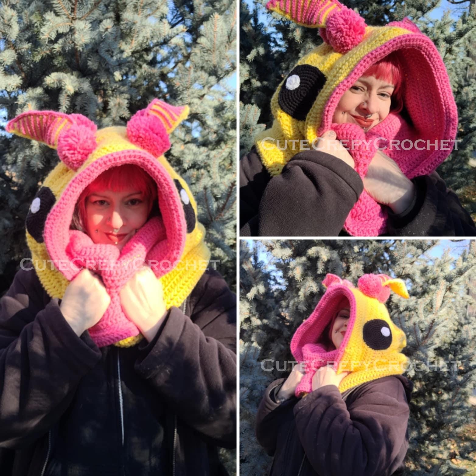 Crochet Pattern, Crochet Cowl Pattern, Hooded Cowl Crochet Pattern ...