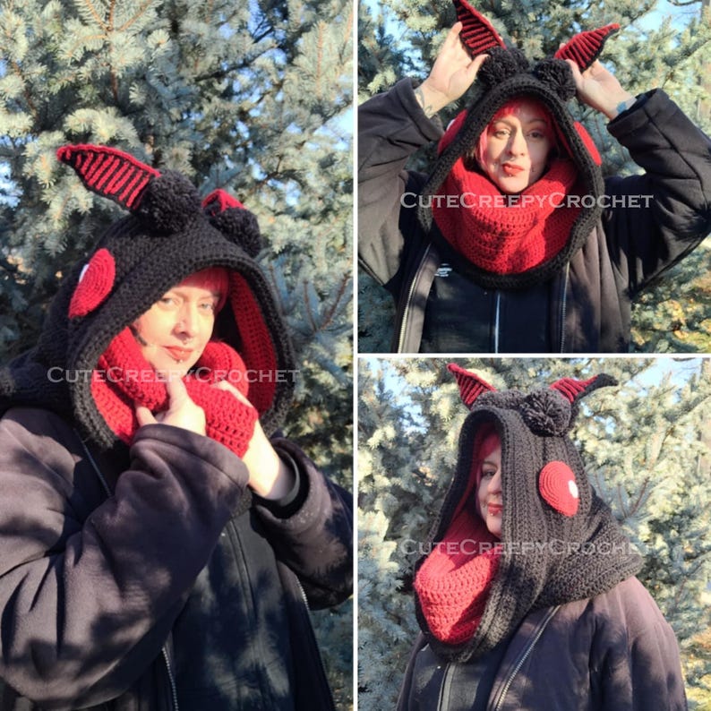 Crochet Pattern, Crochet Cowl Pattern, Hooded Cowl Crochet Pattern ...
