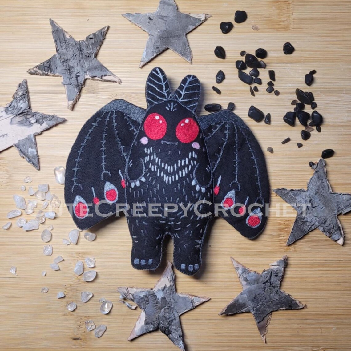Hand Embroidery Pattern, Mothman Embroidery Pattern, Moth Embroidery ...