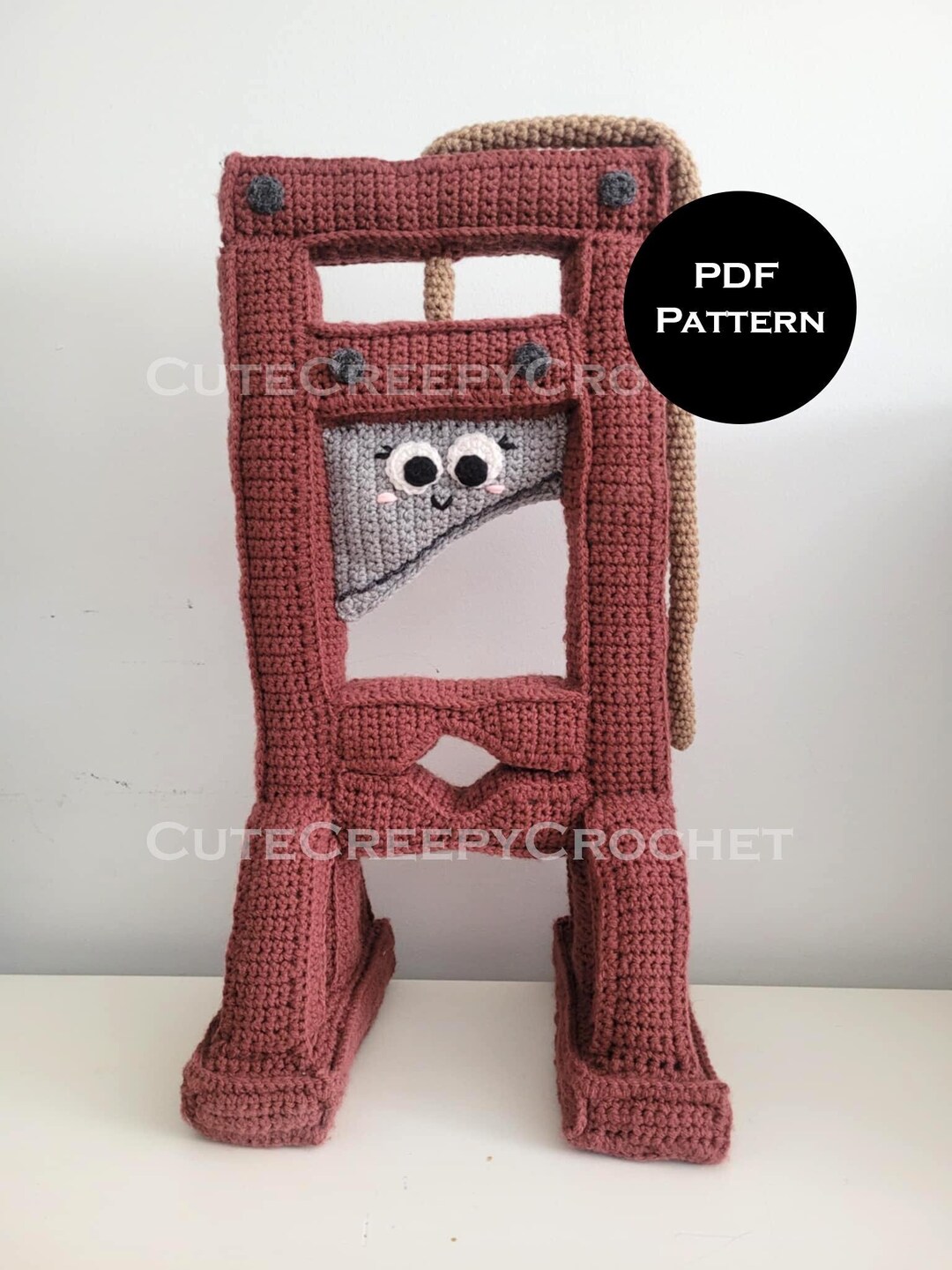 Crochet Pattern, Crochet Guillotine Pattern, Crochet Guillotine ...
