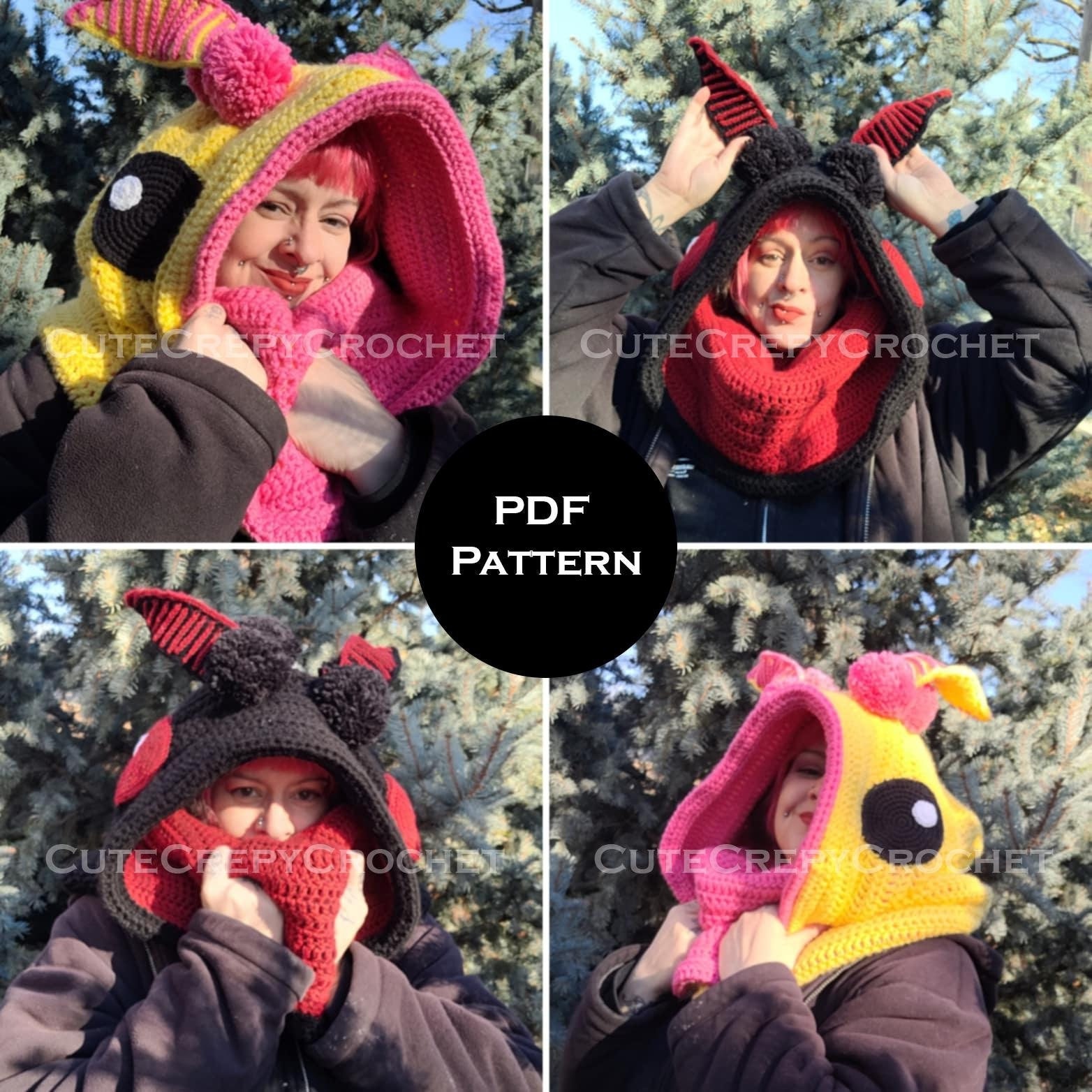 Crochet Pattern, Crochet Cowl Pattern, Hooded Cowl Crochet Pattern ...