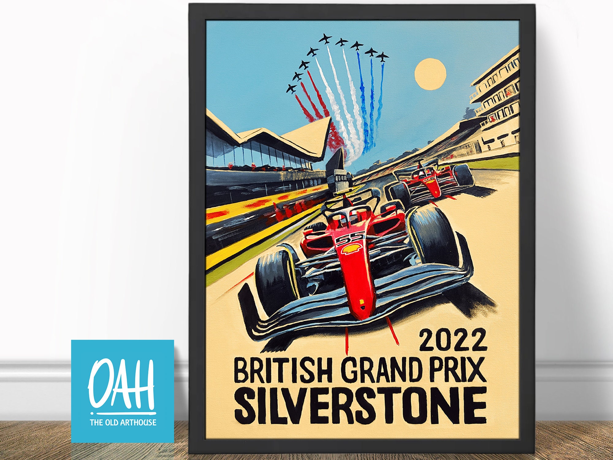 Ferrari Silverstone Formula 1 Art Print F1 - Etsy