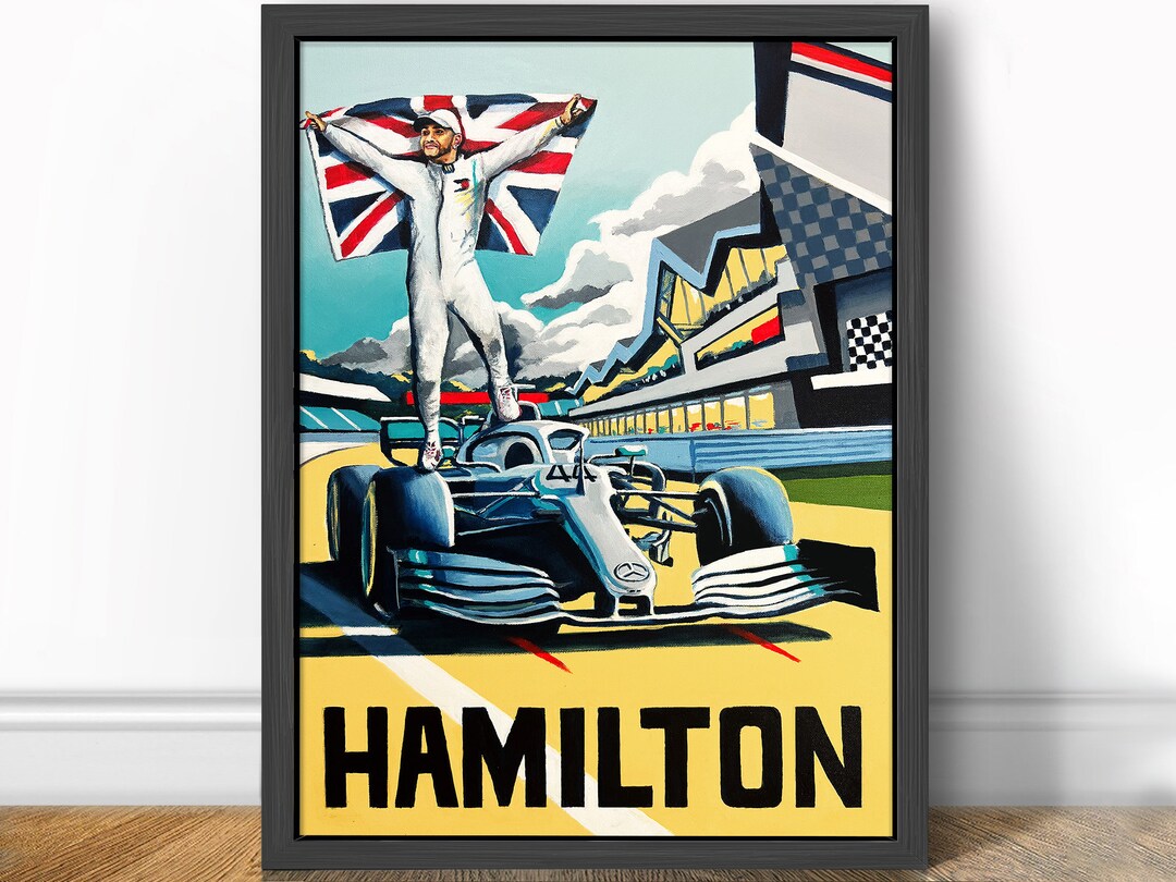 Lewis Hamilton Mercedes Silverstone - Formula 1 Art Print - F1 - Etsy