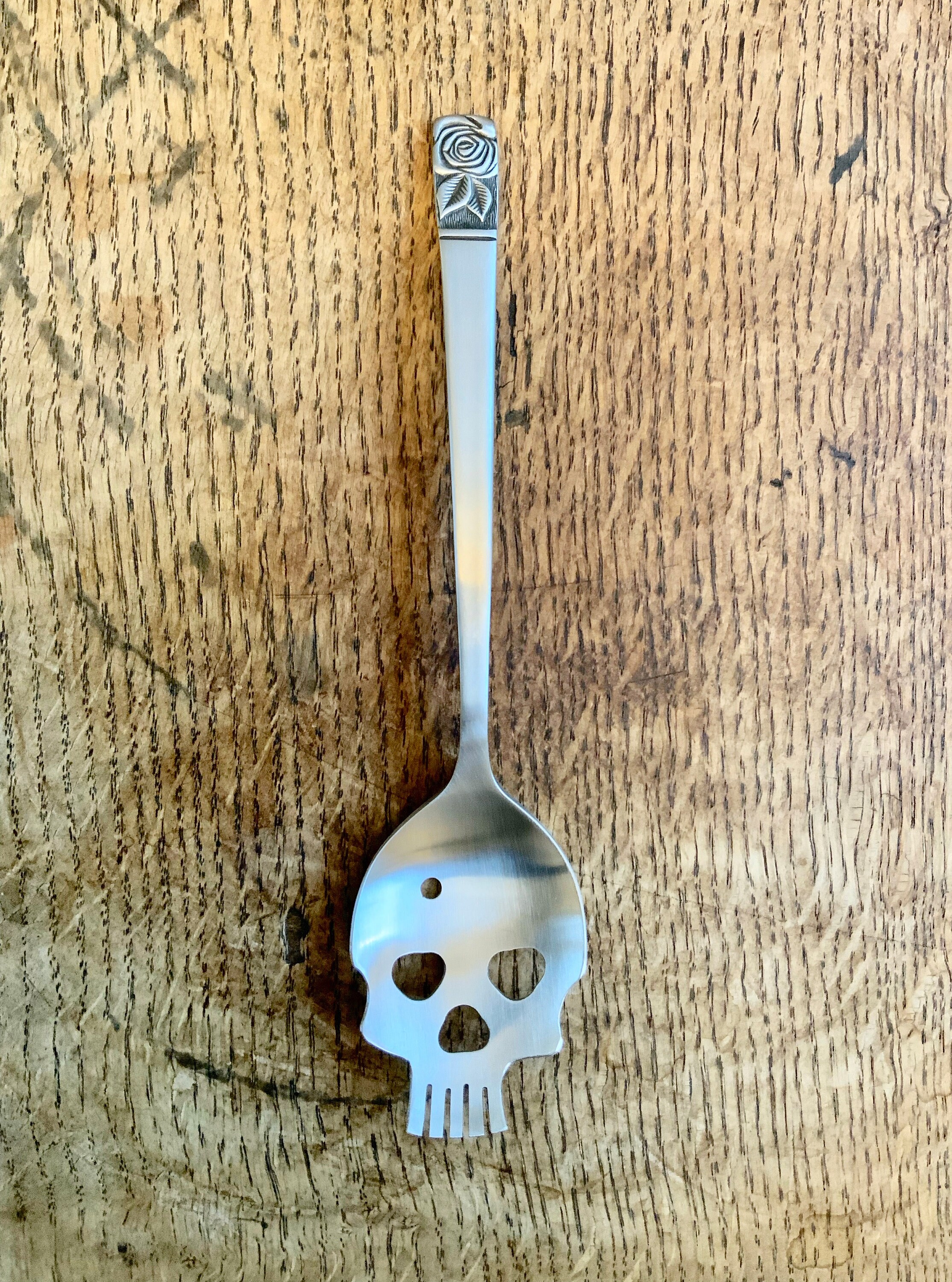 Stainless Steel Skull Spoon - Etsy