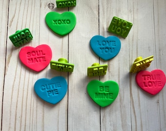 Conversation Heart Stamps - Etsy