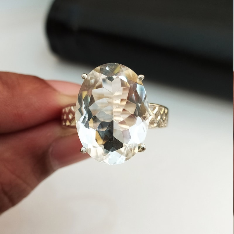 Crystal Wedding Ring - Etsy