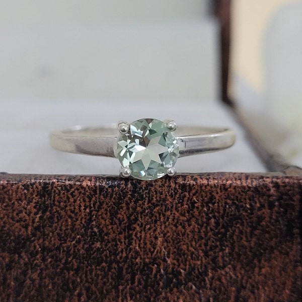 Green Amethyst Ring - Etsy