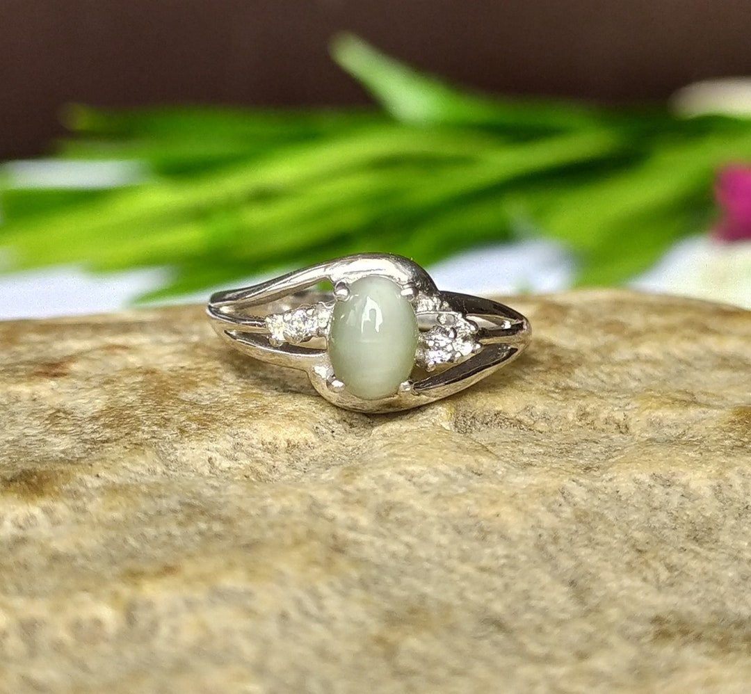 Natural Cat's Eye Ring-cat's Eye Chrysoberyl-cat's Eye Engagement Ring ...