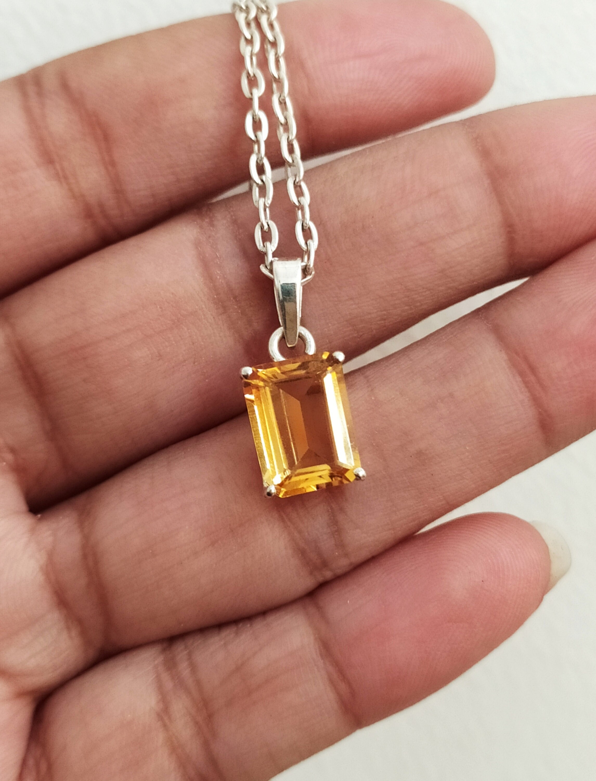 AAA Gold Citrin Halskette Set-Echter Goldener Citrin | Etsy