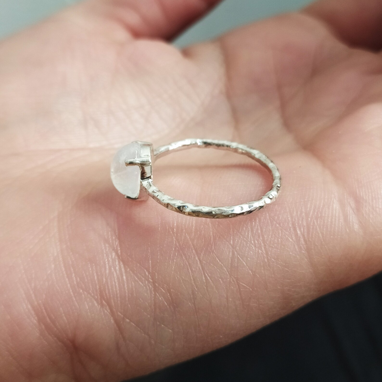 Rainbow Blue Fire Ring-925 Solid Sterling Silver-jewelry | Etsy