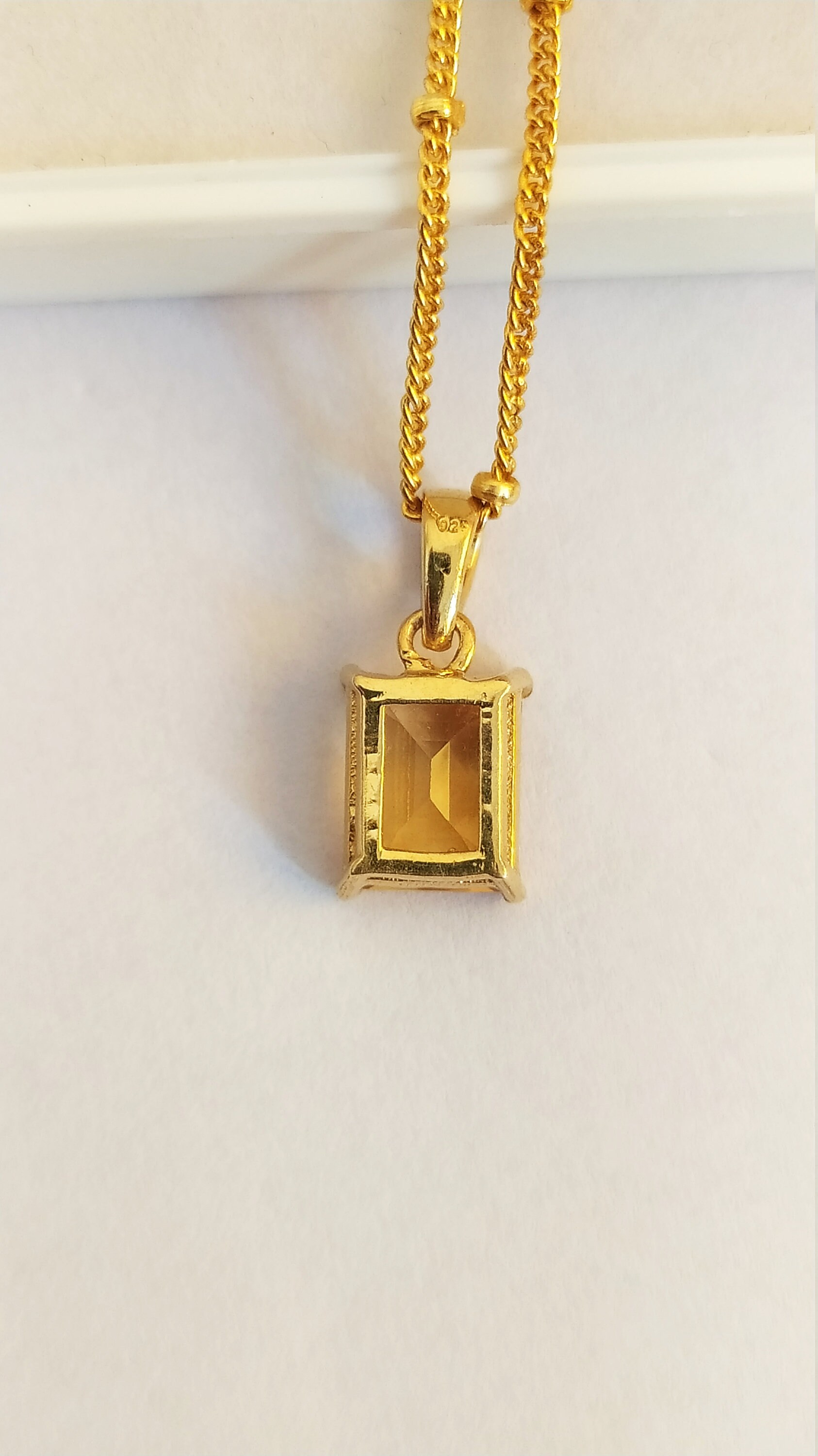 AAA Gold Citrin Halskette Set-Echter Goldener Citrin | Etsy