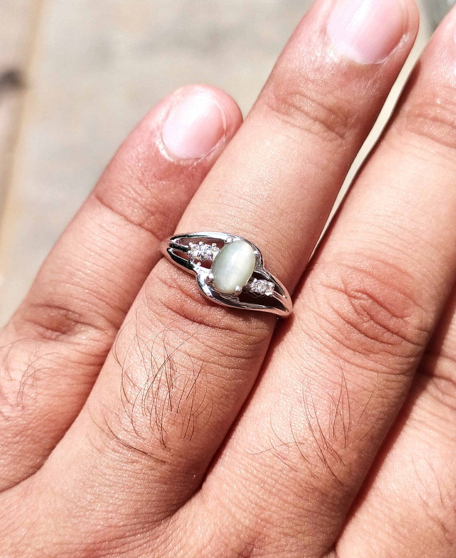 Natural Cat's Eye Ring-Cat's Eye Chrysoberyl-Cat's | Etsy